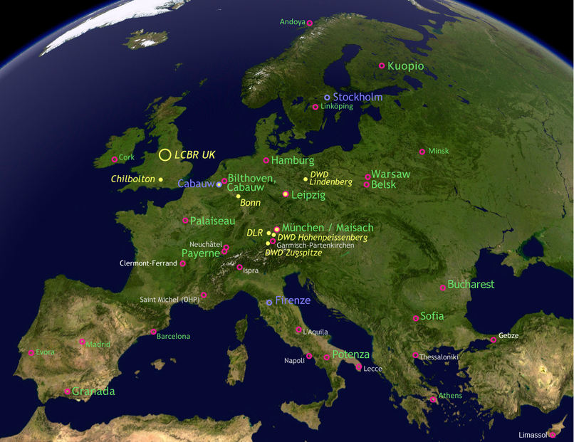 European Lidar Quicklook Map